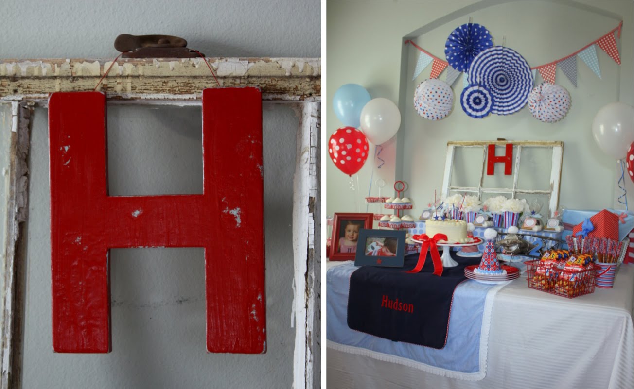 Red, White and TWO Birthday Party - Anders Ruff Custom Designs, LLC