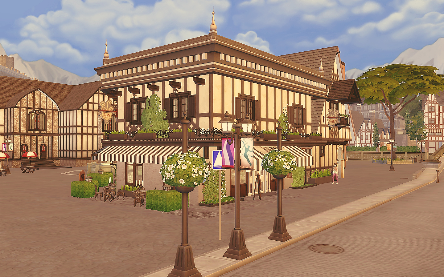 Cafeteria Windenburg - The Sims 4 - Via Sims