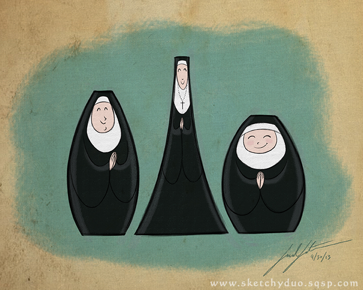 Sarah's Sketchbook: Three Nuns