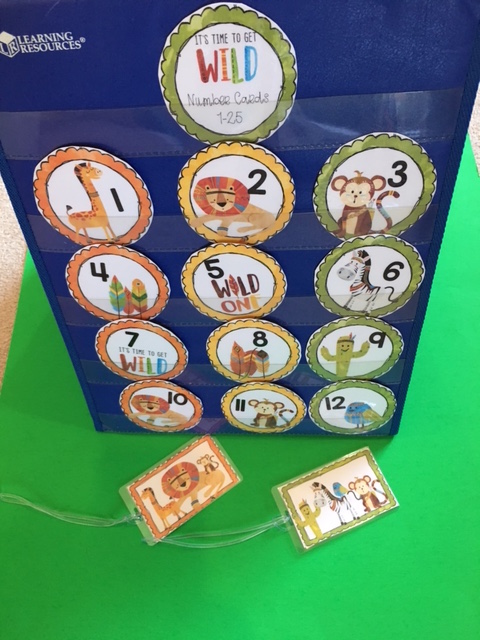 Jungle Number Cards (Watercolor) ~ Preschool Printables