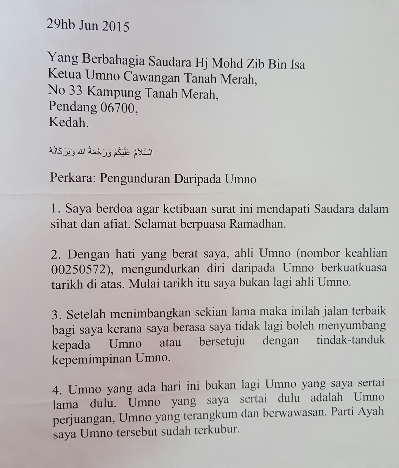 The Scribe A Kadir Jasin: Zaman Umno Keturunan dan Perjuangan Sudah Berlalu