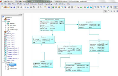 YUSI MEGA: Pembuatan CDM dan PMD Sekaligus Mengenerate Database