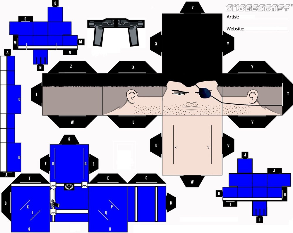 Comics Papertoys: Os vingadores Cubeecraft