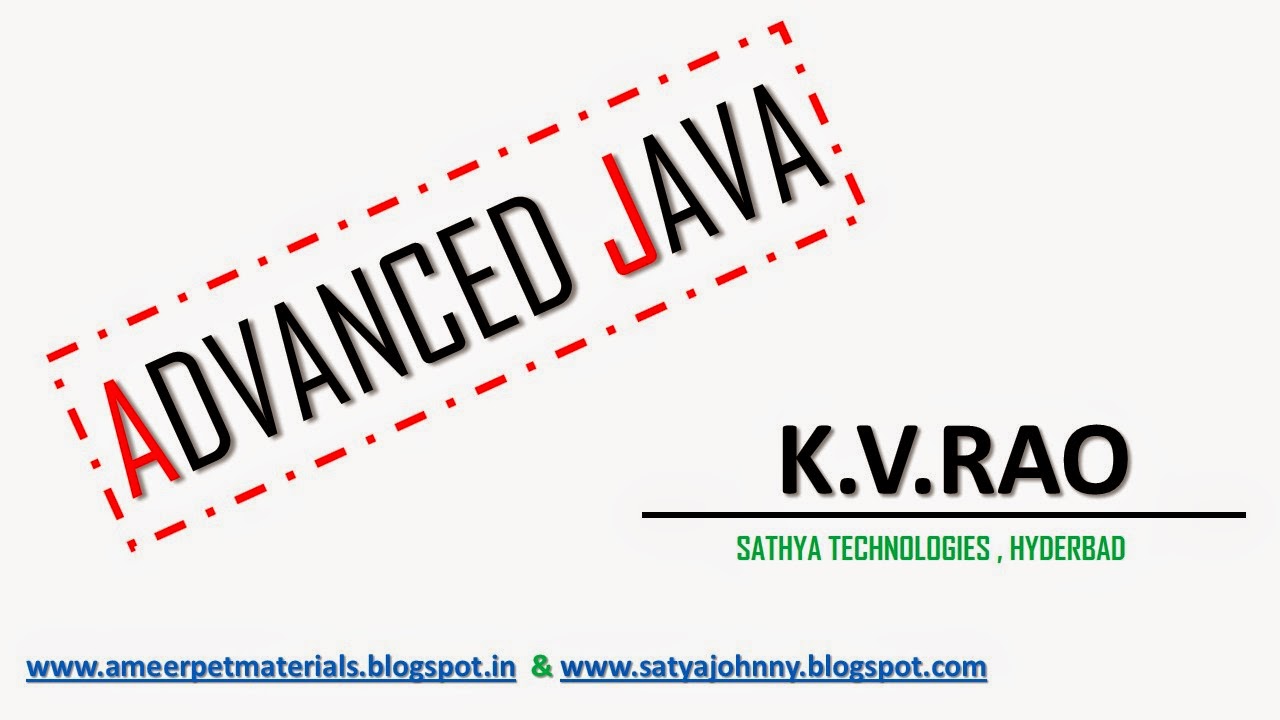advanced java material by nataraj pdf