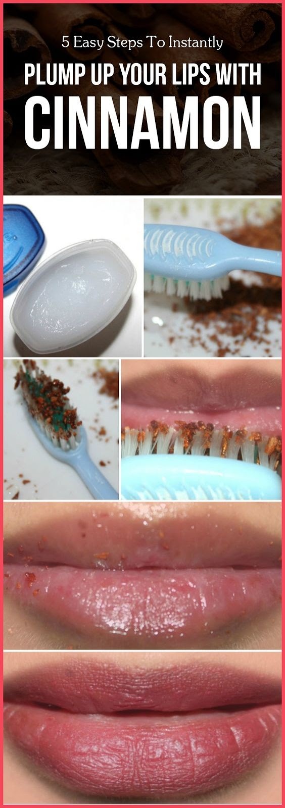 DIY Plumping Lip Scrub With Cinnamon - Alorabarbie
