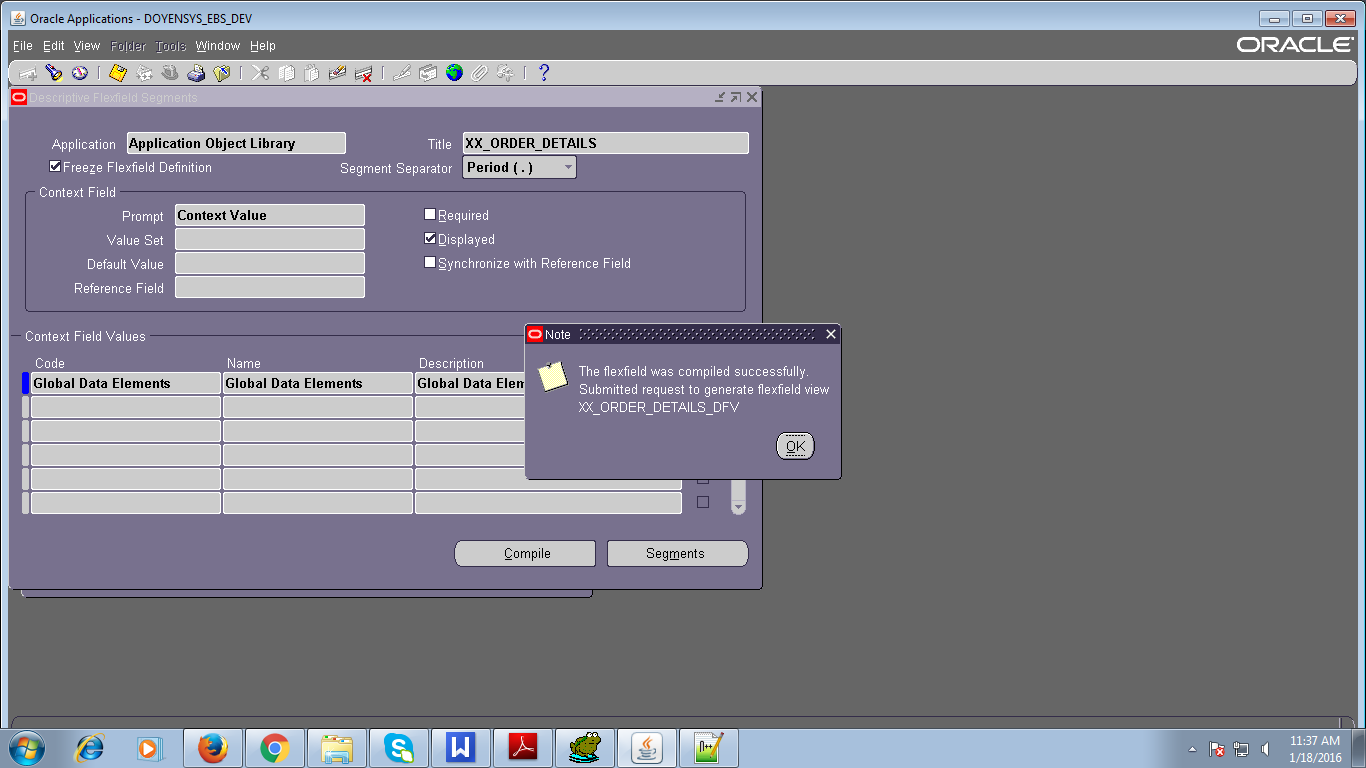 Oracle Masterminds Enabling Custom Dff In Custom Oracle Forms