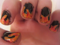 Bold, Bright, and Gorgeous: Fire Manicure Nail Tutorial
