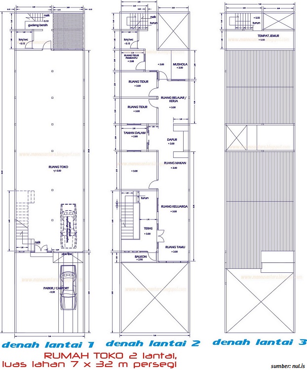 Contoh Denah Ruangan Toko Obat - Denah Ruangan