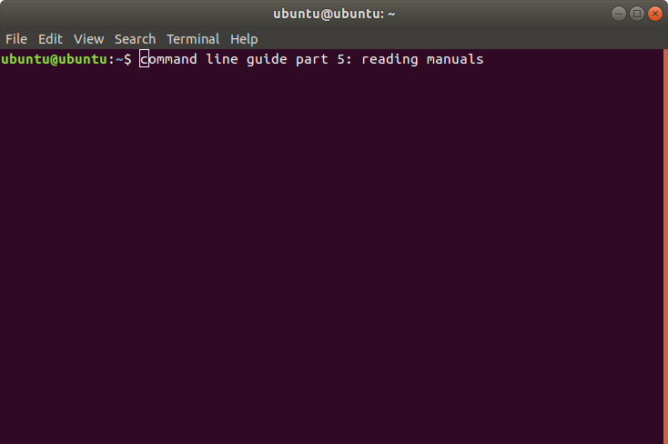 Ubuntu Command Lines for Beginners Part 5: Reading Manuals