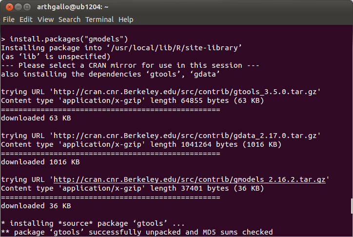 Open design and architecture: Installing gmodels library in R