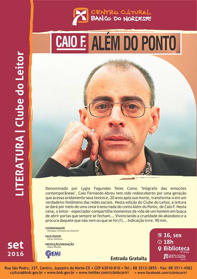 O Berro: Conto de Caio Fernando Abreu é destaque no Clube do Leitor
