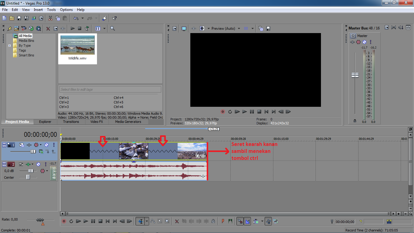Cara membuat efek slow motion dan efek cepat pada sony vegas pro ...