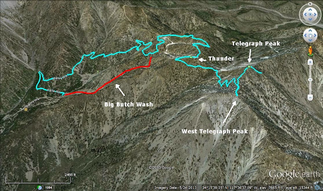 Iron Hiker: Thunder Mountain, Telegraph Peak, West Telegraph Peak