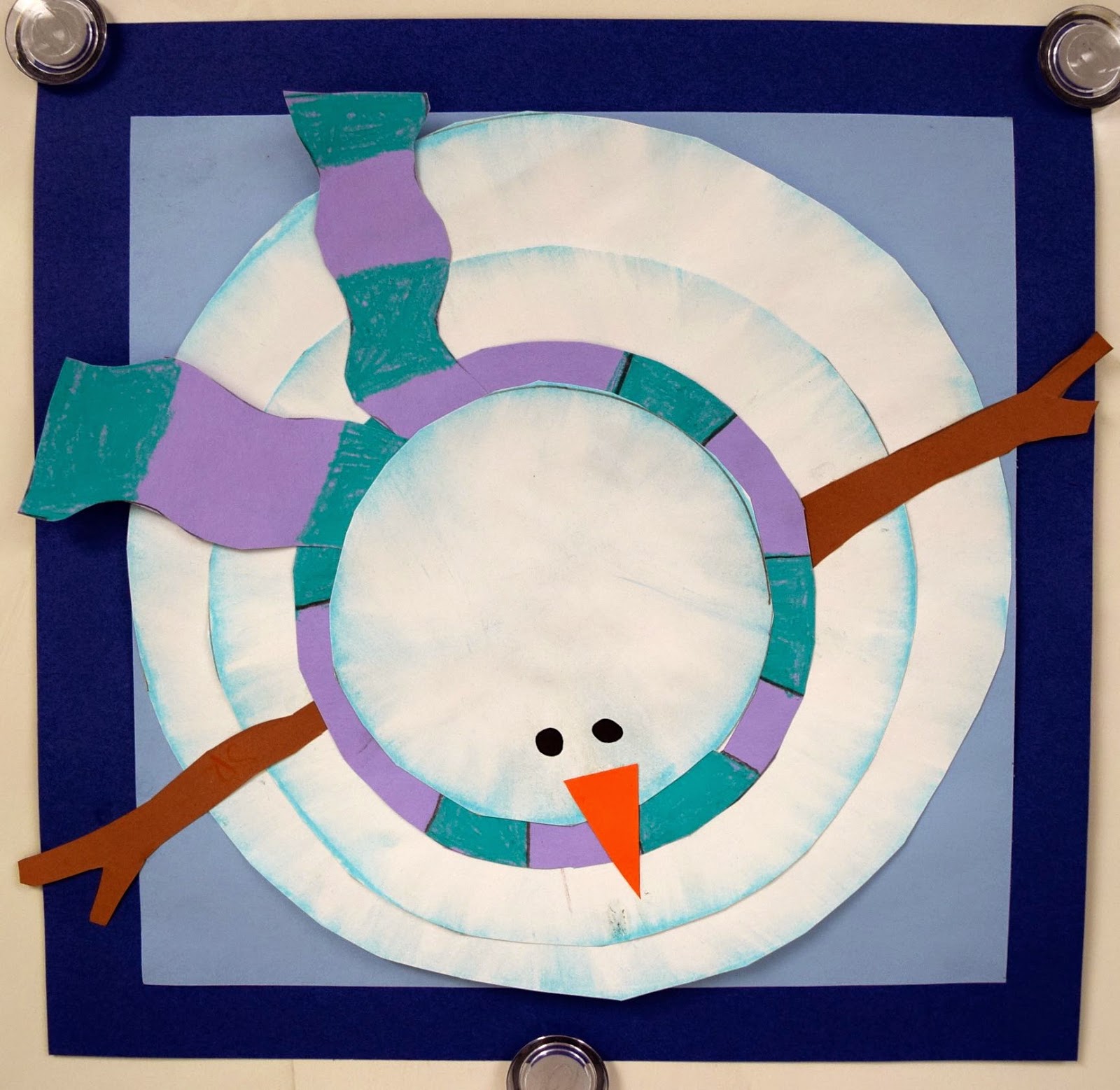 Birds-Eye-View Snowman II (4th) - Art with Mrs. Nguyen