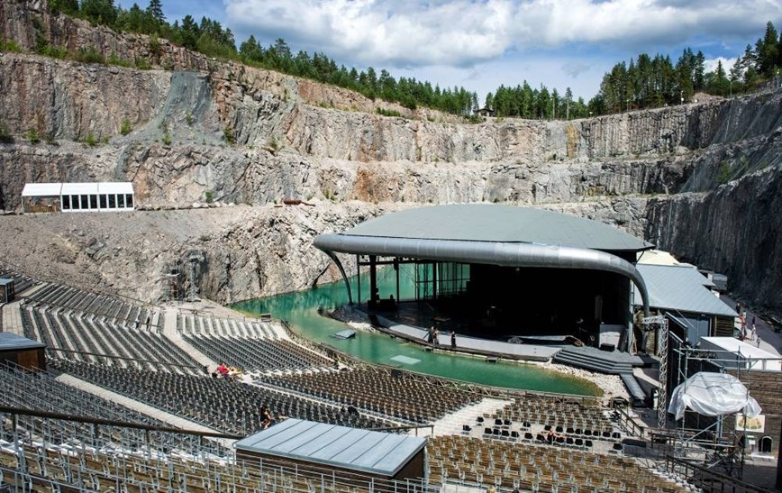 Concert stage in Norway : r/pics