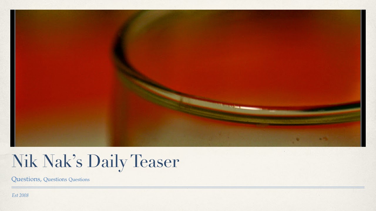 Nik Nak’s Old Peculiar: November 2014