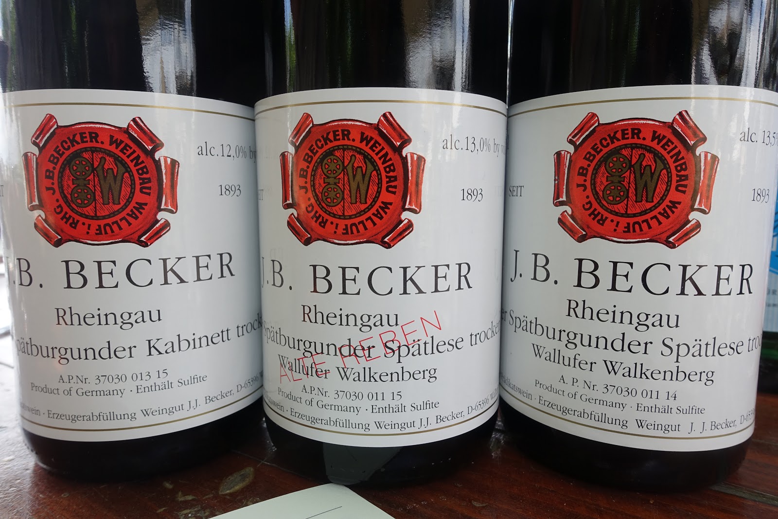 schiller-wine: Tasting at Weingut J.B. Becker in Walluf, Rheingau, with ...