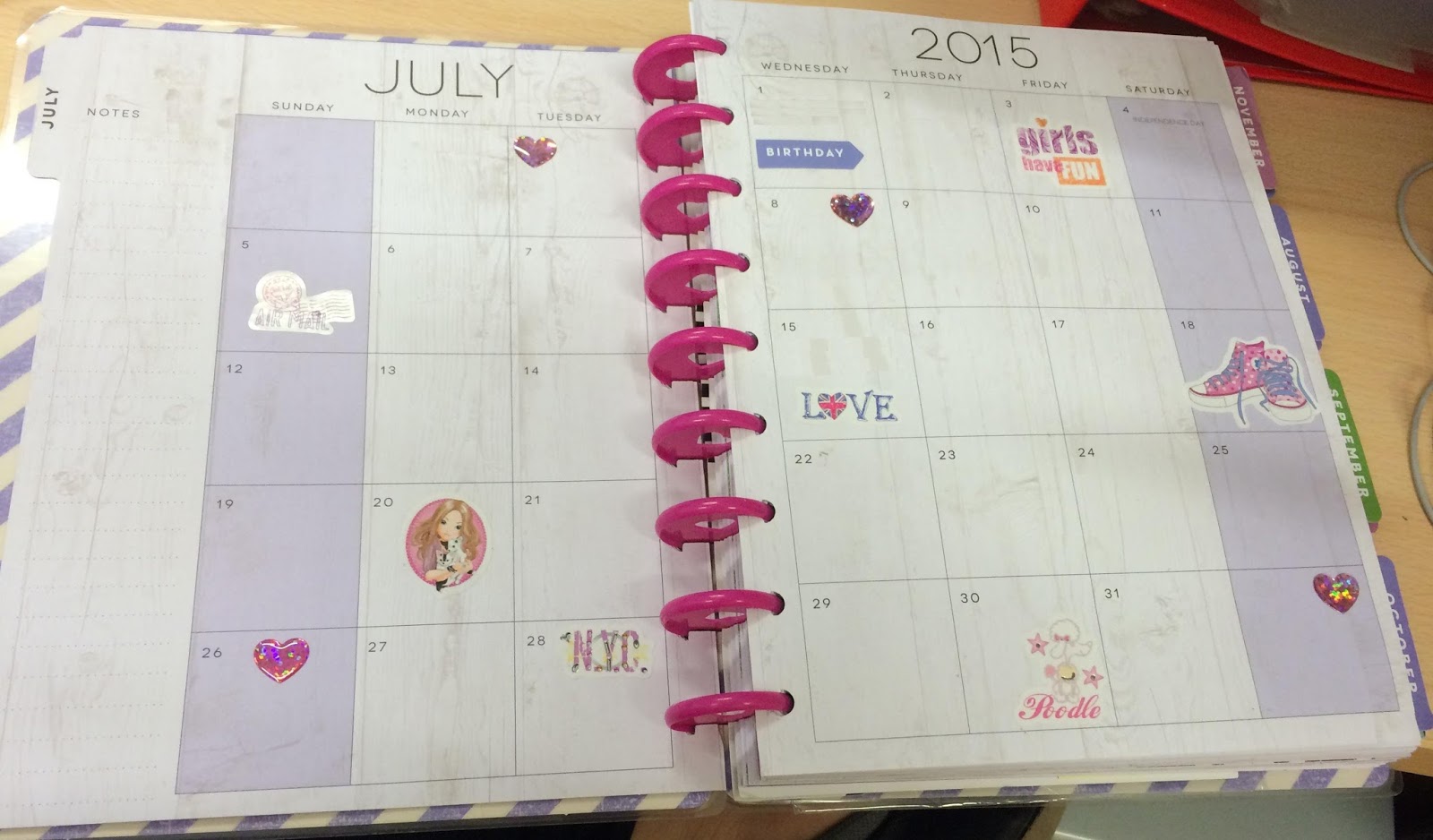Lucy make up mania: Decorazione planner mensile Happy Planner: mese di ...