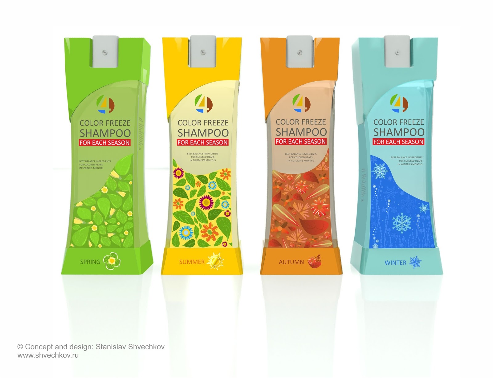 Shampoo For Each Season Of The Year (Concept) on Packaging of the World ...