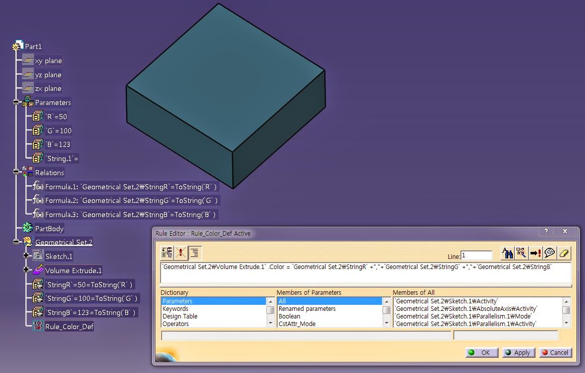 Could You Talk Us Something About Your Catia?: Change Object's Color in ...