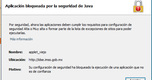 Ejecutar IDSE IMSS con certificados vencidos de Java.