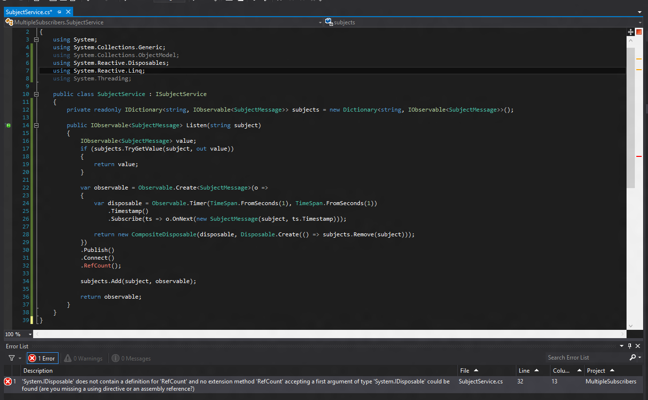 Understanding RefCount in Reactive Extensions