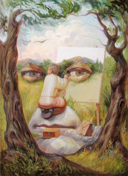 PictoVista: Beautiful Optical Illusion Paintings: Two Images In Every ...