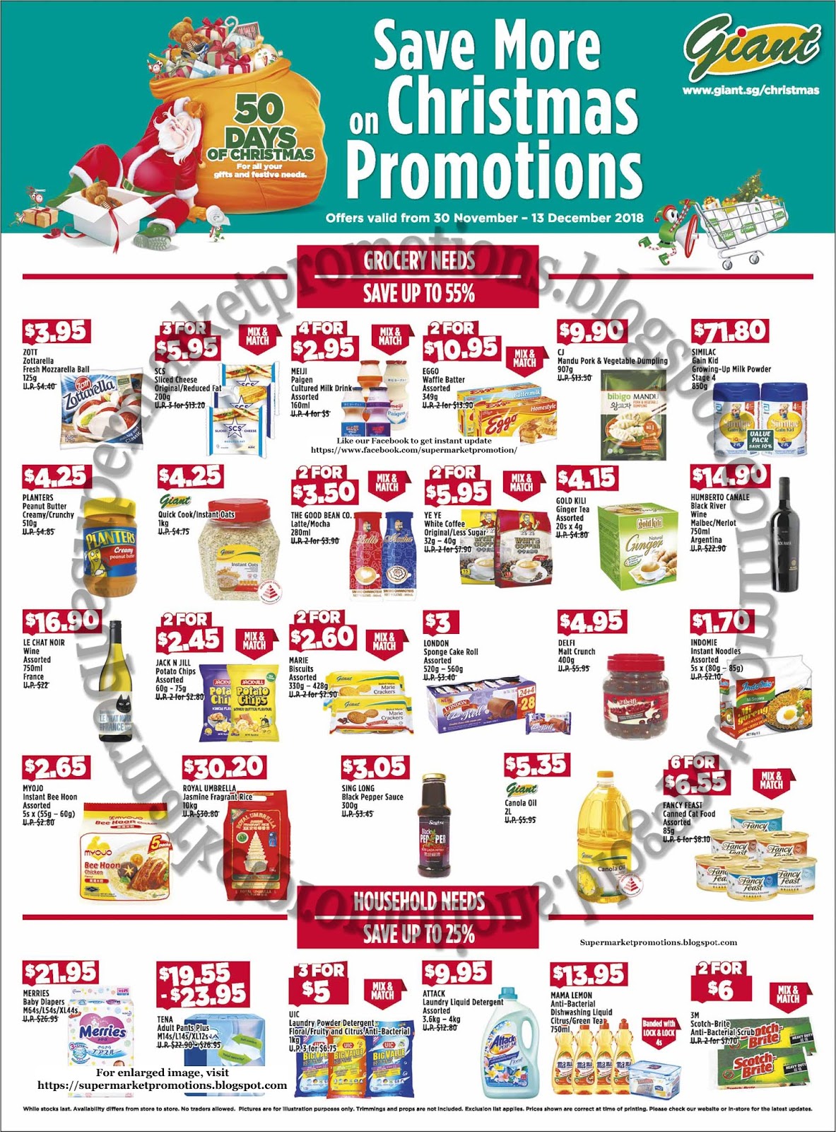 Giant Christmas Promotions 30 November - 13 December 2018 ~ Supermarket ...