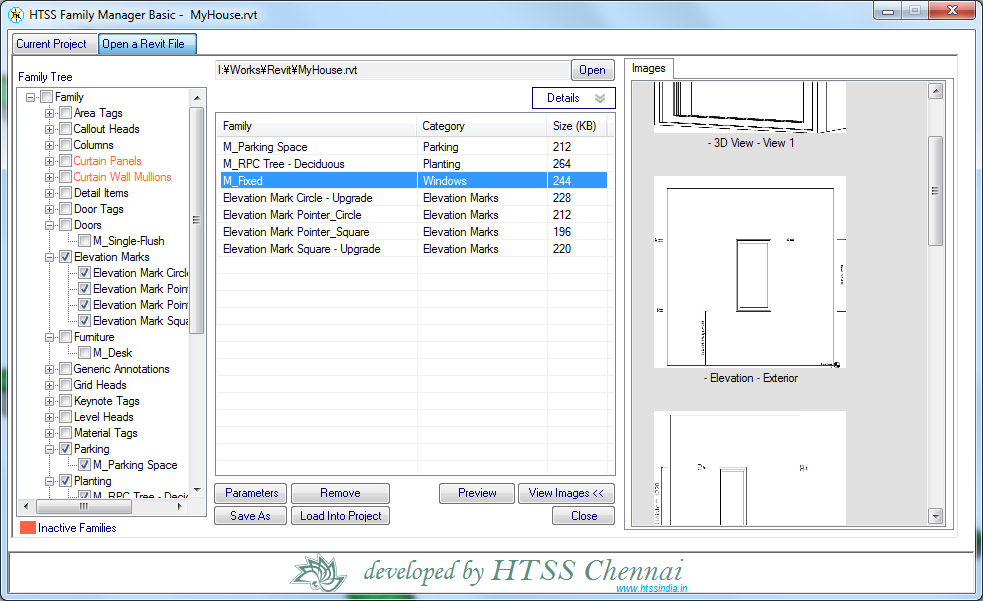 Revit Add-Ons: Free Family Manager Basic Add-in