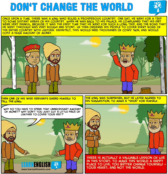 Don't change the world | Learn English With Comics