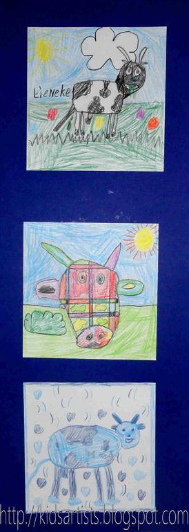 Kids Artists: Art cows
