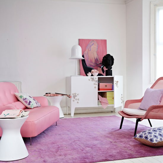 Sala color rosa | Ideas para decorar, diseñar y mejorar tu casa.