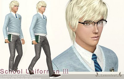 My Sims 3 Blog: School Uniforms part 3 by Lemon Leaf