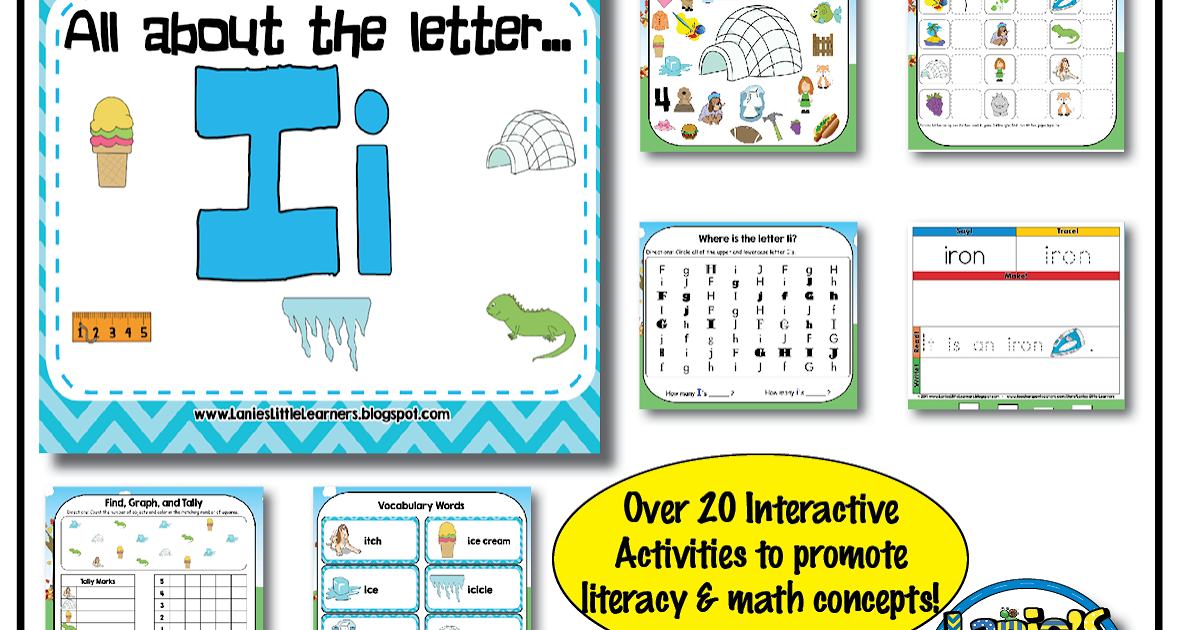Lanie's Little Learners: All About the Letter I - Letter of the Week ...