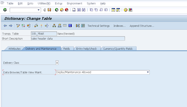 SAP TECH: Creating Transparent Master Table