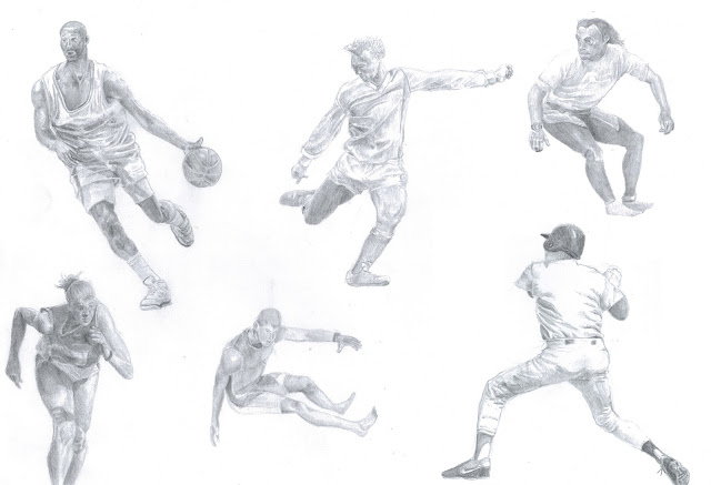 Athlete Figure Drawing Study