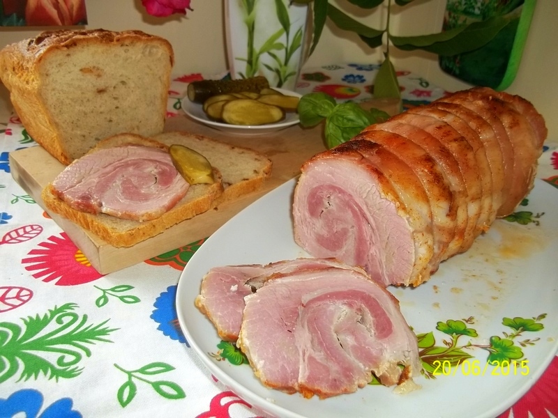 Maminek kulinarny: Boczek rolowany pieczony