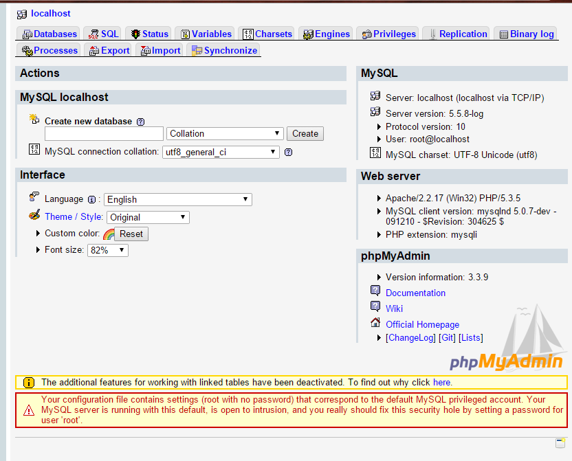 Creating Database at Server Using WampServer for Android