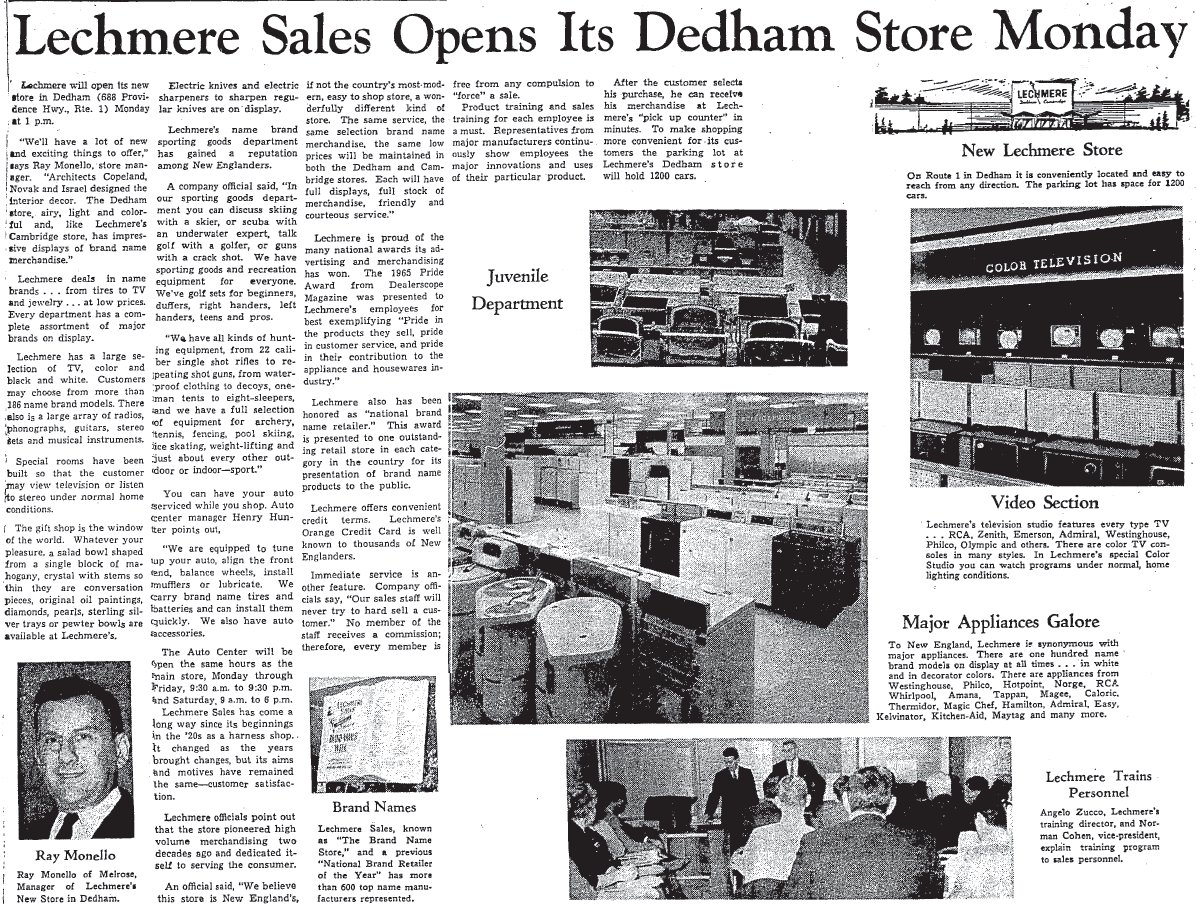 Shopping Days In Retro Boston: Looking Back at Lechmere Sales Company ...