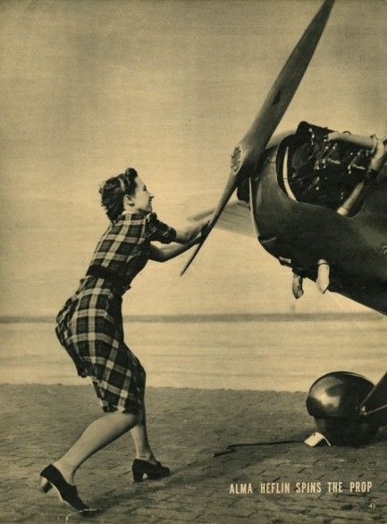 The Freedom Seat: Profile: Alma Heflin - first American woman Test Pilot
