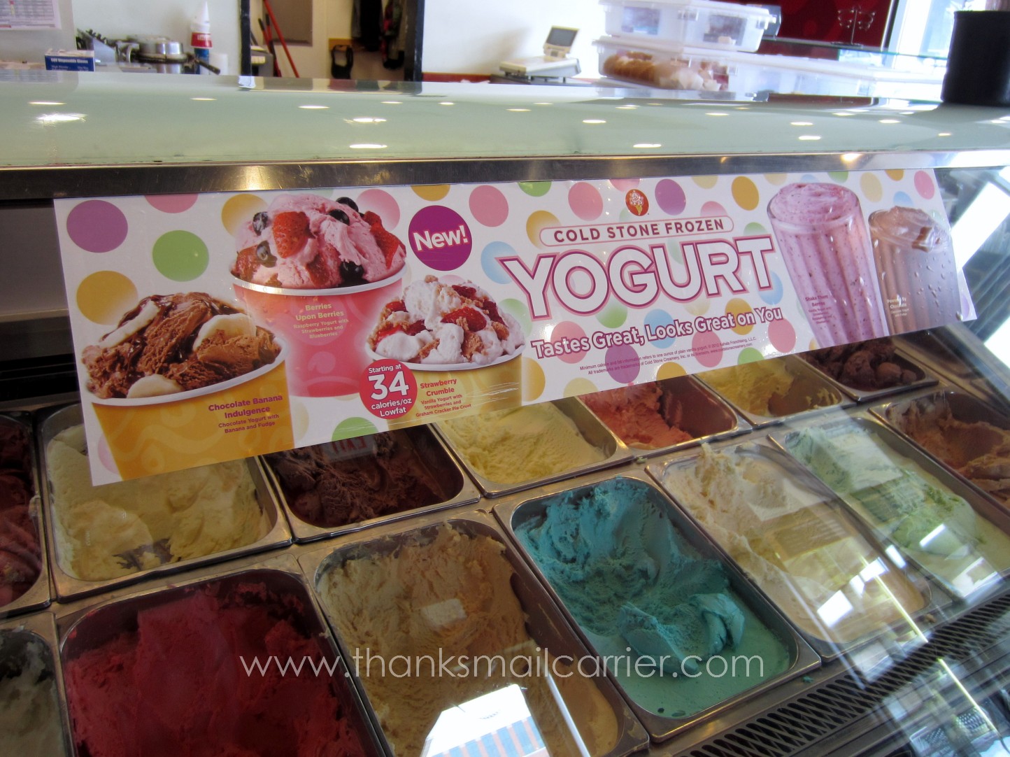 Thanks, Mail Carrier | Cold Stone Creamery New Frozen Yogurt Creations ...