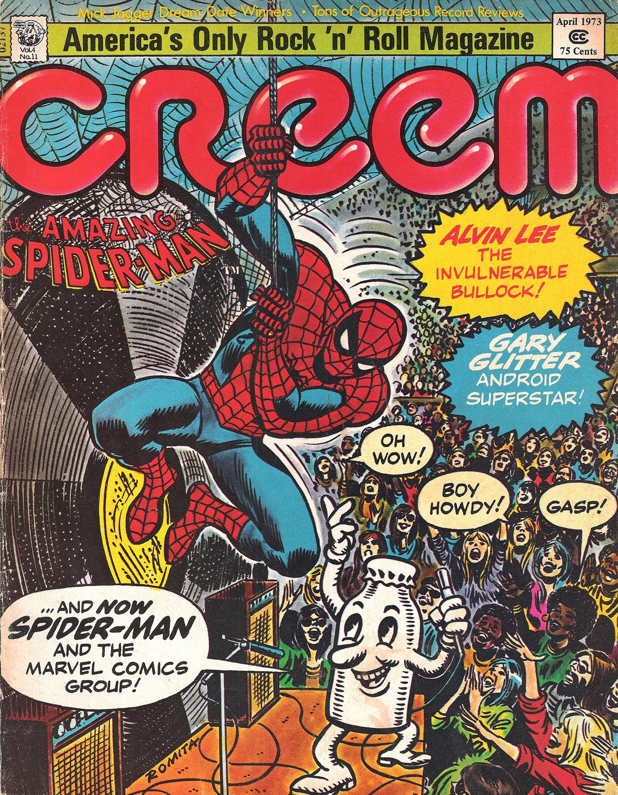BOOKSTEVE'S LIBRARY: Creem Does Marvel-1973