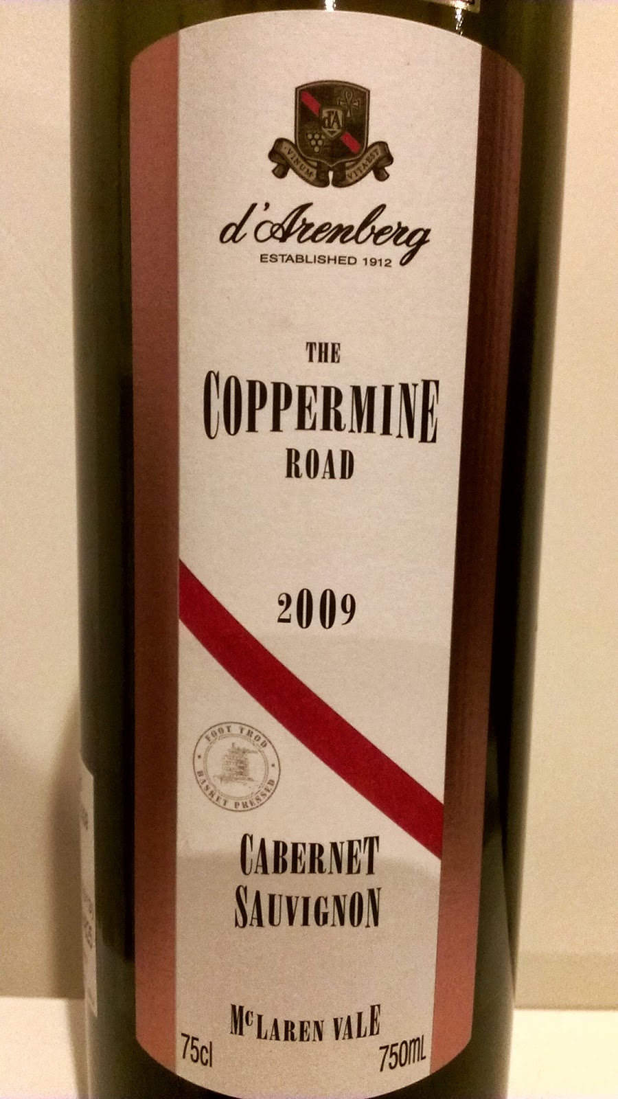 QWine Reviews - Australian Wine Reviews: d'Arenberg The Coppermine Road ...