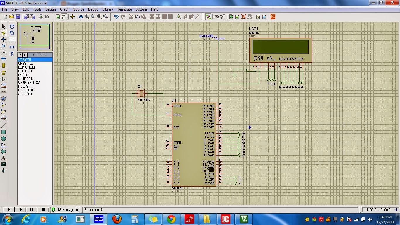 Sample Program for LCD 16x2 Interfacing To AT89C51 Micro-controller