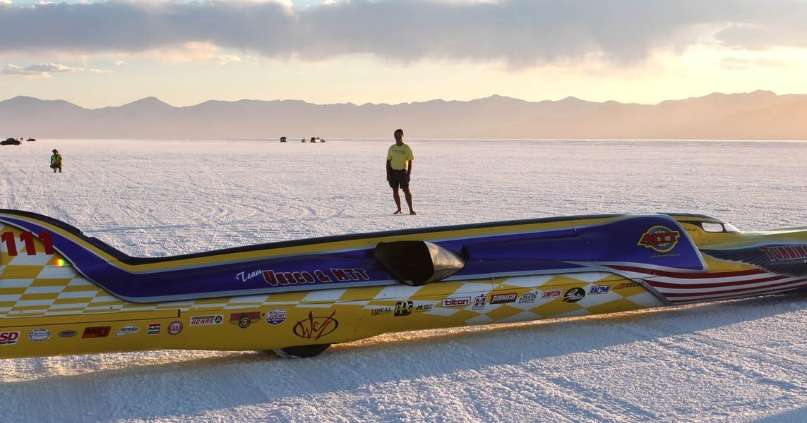 Just A Car Guy: today at Bonneville, Team Vesco had an exit speed of ...