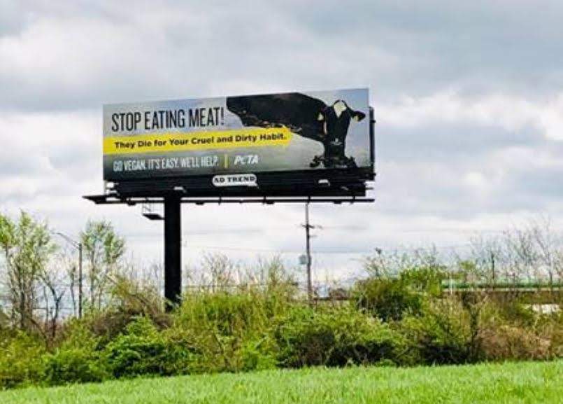 TKC MUST SEE!!! PETA DEBUTS 'STOP EATING MEAT' KANSAS CITY BILLBOARDS ...