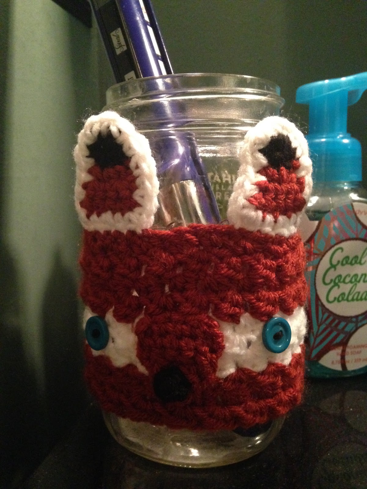 The Perfect Stitch...: Fox Cozy...for Mason Jar