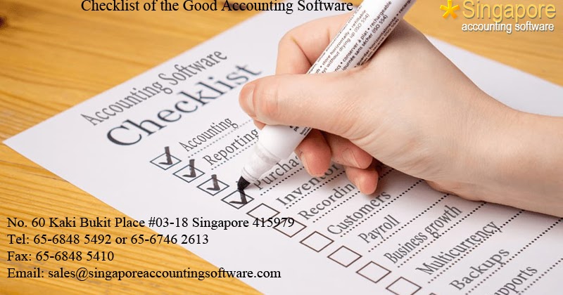 Checklist of the Good Accounting Software