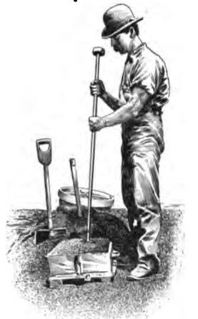 Researching Food History : Making a stove in sand at Hopewell Furnace