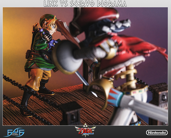 Legend of Zelda: Skyward Sword - Link Vs Scervo Diorama (First 4 Figures)